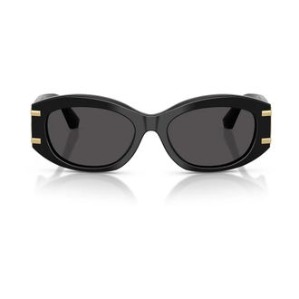 Dolce & Gabbana unisex, Accessoires, Noir, Taille: 53 MM Lunettes de soleil ovales en ac&eacute;tate