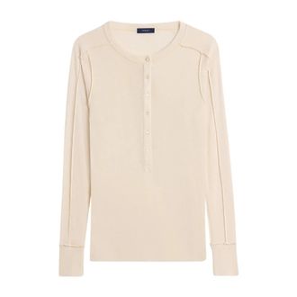 SOEUR Henley T-Shirt Laos - - Tops - Damen - Beige - M