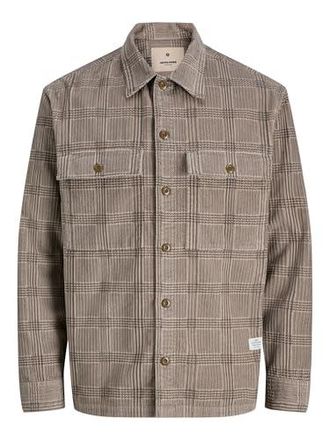 Jack & Jones Jprbluwill Corduroy L/S Overshirt pour Homme, Taupe, XL