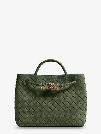 Bottega Veneta Small Andiamo suede handbag with Intrecciato motif - BOTTEGA VENETA - gender_Woman