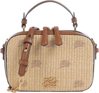 Karl Lagerfeld Femme, Sacs, Beige, Taille: ONE Size Crossbody