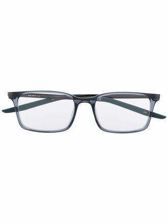Nike lunettes de vue &agrave; monture carr&eacute;e - Bleu
