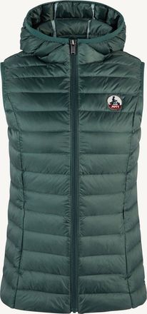 Jott Doudoune l&eacute;g&egrave;re &agrave; capuche sans manches Vert c&eacute;ladon Mali - Taille XS