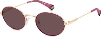 Polaroid Brille PLD 6228/S/X Gr&ouml;&szlig;e 53-21 mm Lilac Gold Kupfer/Eye size: 53 - Bridge size: 21