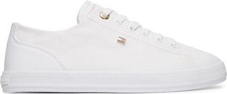 Tommy Hilfiger Sneakers aus Stoff Th Foxing Sneaker Canvas FW0FW09170 Wei&szlig;