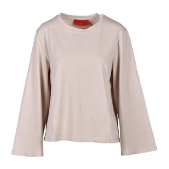 Wild Cashmere Weiches Cashmere-Mix T-Shirt - - Tops - Damen - Beige - S