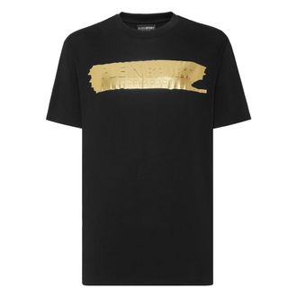 Plein Sport Homme, Tops, Noir, Taille: XS T-Shirt Col Rond