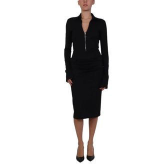 Patrizia Pepe Midi-Kleid - - Dresses - Damen - Schwarzk - 3XL