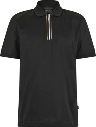 HUGO BOSS Poloshirt f&uuml;r Herren, kurz&auml;rmlig (Schwarz)