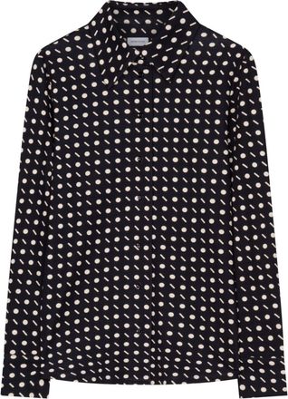 Seidensticker Damen 134001 Bluse, Dunkelblau, 34