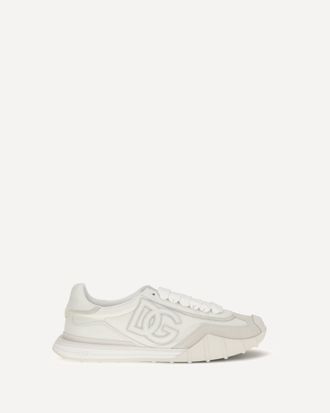 Dolce & Gabbana Athletic fabric and leather Sneakers Male 41.5
