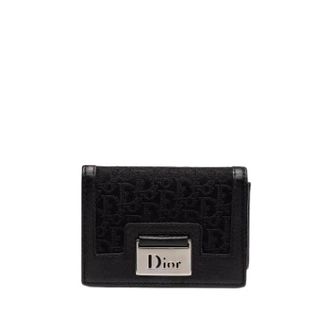 Dior Portefeuille compact Street Chic Pre-owned - Femme - Pre-owned - Noir - Taille: ONE Size