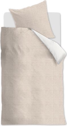 Riviera Maison Eleanor bettw&auml;sche-Set 2 TLG. - 155x220 - Sand - Flanell - mit Rei&szlig;verschluss