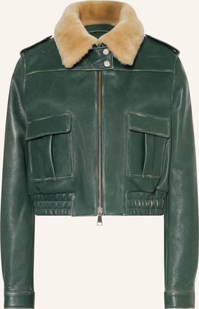 Dorothee Schumacher Dorothee Schumacher Lederjacke First Love gruen