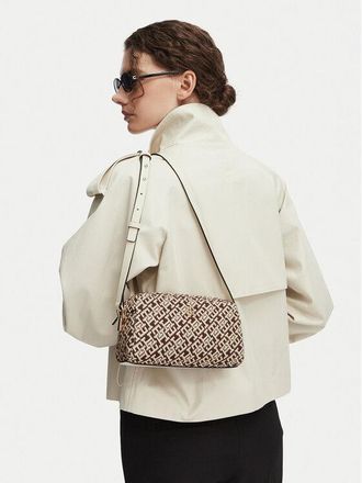 Tommy Hilfiger Handtasche Th Grace Camera Bag Jacquard AW0AW18864 Braun