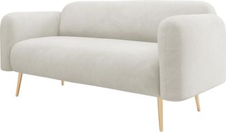 Mirjan24 Zweisitzer Sofa Nami 2, Polstersofa, Modern Couch, Couchgarnitur, Sofagarnitur, Metallfüße, Polstermöbel, Wohnlandschaft (Uttario Velvet 2978)