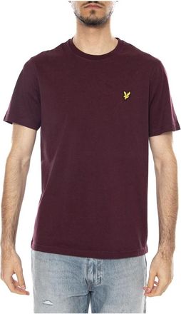 Lyle & Scott Plain T-Shirt - - Tops - Herren - Rot - XL