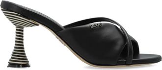 Rodo Femme, Chaussures, Noir, Taille: 36 EU Mules &agrave; talons en cuir