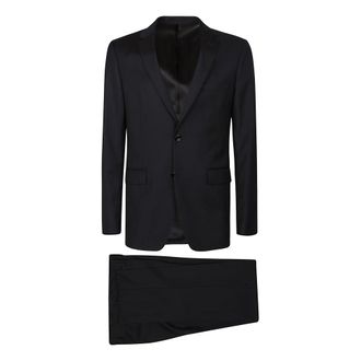 Lardini Soiree Slim Fit Anzug - - Suits - Herren - Schwarzk - 2XL