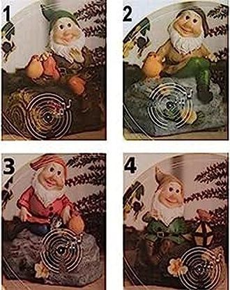 Lifetime Garden Outdoor Lights 48644 Gartenzwerg Solar Keramik, mehrfarbig