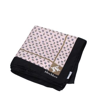 Max Mara Striped Silk Foulard Scarf - Pink