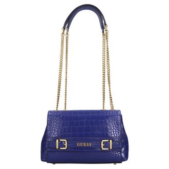 Guess Sestri Schultertasche mit Kroko-Print - - Bags - Damen - Blau - ONE SIZE