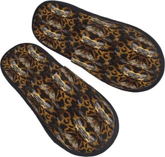 Generic Pantoufles En Feutre Serpent Jaune L&eacute;gers Slippers Lavables Chaussons Maison Pour Camping Voyage Int&eacute;rieur L
