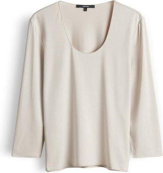 someday Kurzarmshirt Basicshirt aus ECOVERO Viskosemix Slim Fit