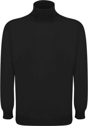 Dell'Oglio Homme, Pulls, Noir, Taille: M Pull Col Roul&eacute; en Cachemire