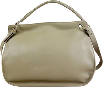 Patrizia Pepe Femme, Sacs, Beige, Taille: ONE Size Borsa c/Patta Manico Intreccio L