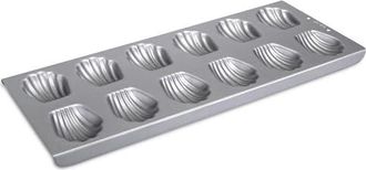 Städter we love baking Bärentatzen Madeleines Backform, Antihaftbeschichtet, 35x14,5cm, Für 12 Madeleines, Ideal für Backen Mit Liebe, Hochwertige Metallform