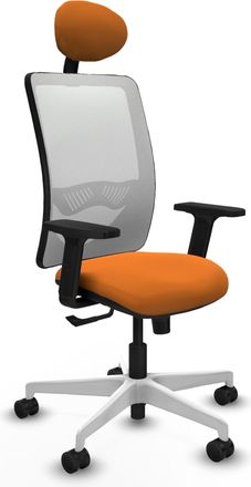 Piqueras y Crespo Zulema PC-Stuhl mit 2D-Armlehnen, h&ouml;henverstellbarer Lendenwirbelst&uuml;tze und festem Kopfteil, ausgestattet mit Sincro 3 Positionen und Schneideschaum, 