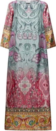 Pierre-Louis Mascia Femme, Robes, Multicolore, Taille: 36 FR Aloe Silk Dress