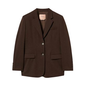Twinset Blazer droit - Femme - Vestes - Brun - Taille: 40 FR