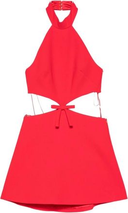 Casablanca Femme, Robes, Rouge, Taille: 36 FR Robe Rouge avec Col Halterneck