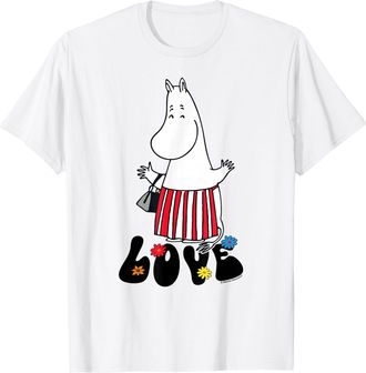 Moomin Damen T-Shirt Muminmamma Love Cartoon Weiß S