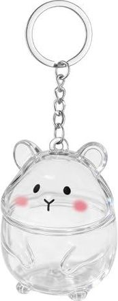 Generico Birtern Porte-cl&eacute;s collecteur de poils de chien - Conteneur souvenir - porte-cl&eacute;s d&eacute;coratif pour rangement de cheveux - pour sac &agrave; dos, portefeuille, 