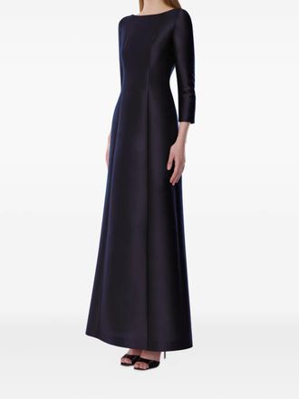 Alberta Ferretti Abendkleid mit U-Boot-Ausschnitt - Blau