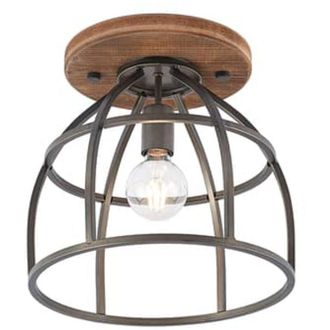 Lindby [GEBRAUCHT] B-Ware Lindby Rutger Deckenlampe Deckenlampe Deckenlicht E27 Rund Mit K&auml;figschirm