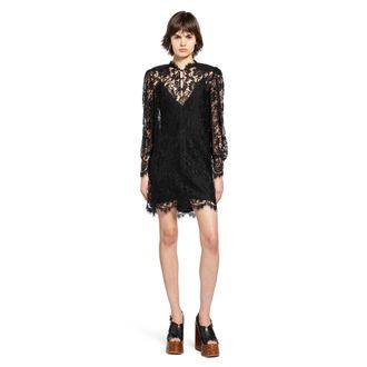 Chlo&eacute; Floral Lace Mini Dress