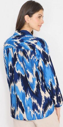 Cecil Langarmbluse mit Materialmix