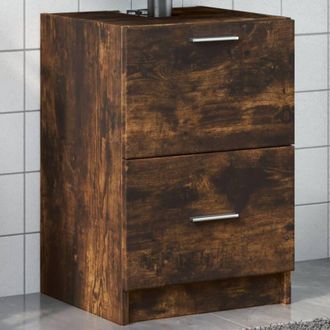 vidaXL Vidaxl - Meuble d&eacute;vier ch&ecirc;ne fum&eacute; 40x37x59 cm bois ding&eacute;nierie