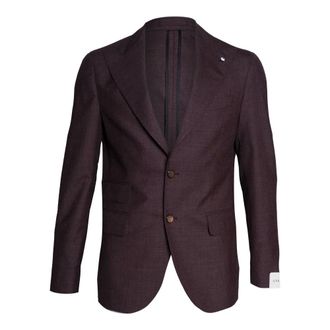 L.B.M. 1911 L.b.m. 1911, Homme, Costumes, Rouge, Taille: XL Costume crois&eacute; &agrave; deux boutons