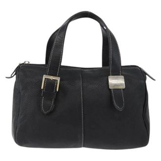 Burberry Sac &agrave; main Vintage Pre-owned - Femme - Pre-owned - Noir - Taille: ONE Size