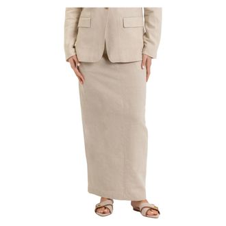 Kocca Femme, Jupes, Beige, Taille: 34 FR Jupe taille haute avec poches
