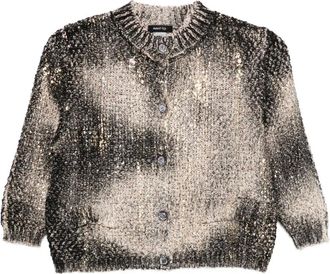 Avant Toi crew-neck cardigan - Schwarz