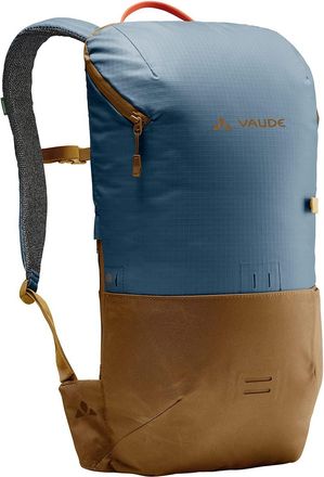 Vaude Cityrucksack CityGo blau 14 L, wasserdichter Rucksack Damen & Herren, leichter Daypack für Städtetrips mit Laptop-Fach, Rolltop Rucksack ideal für den