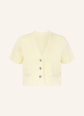 Mrs & Hugs Mrs & Hugs Cropped-Strickjacke gelb