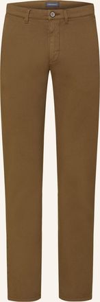 Strokesman's Strokesmans Piqu&eacute;-Chino Slim Fit braun