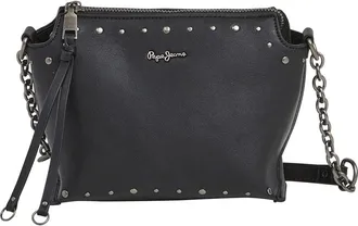 Pepe Jeans London Damen Edith Moon Tasche, Schwarz (Black)